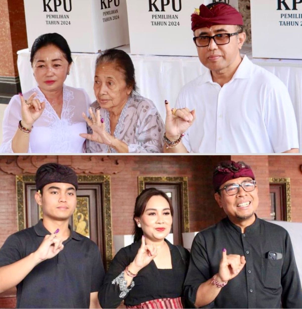 Gunakan Hak Pilih pada Pilkada 2024, Wali Kota Jaya Negara di TPS 10 Penatih dan Wawali Arya ...